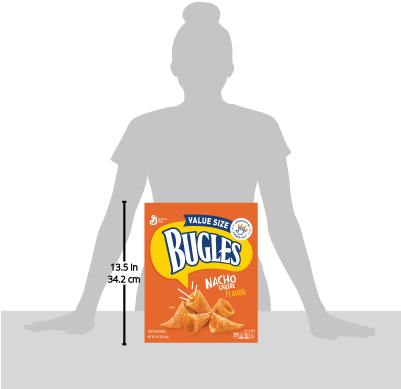 Download Bugles Corn Snacks, Crispy, Original Flavor, Single PNG Image ...