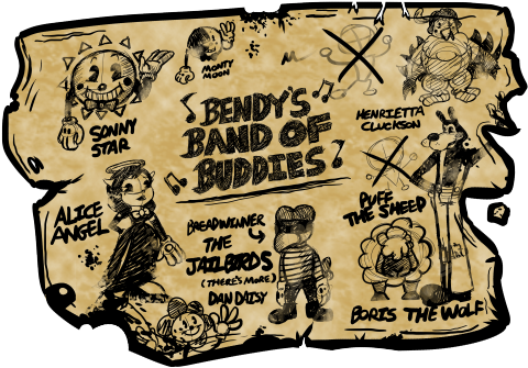 Download Band Of Buddies/ Enemies - Bendy And The Ink Machine Enemies ...