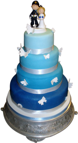 Blue Wedding Cake - Wedding Cake Png Transparent - Free Transparent PNG ...