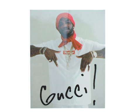 Download Supreme Gucci Mane Sticker - Supreme X Gucci Mane PNG Image ...