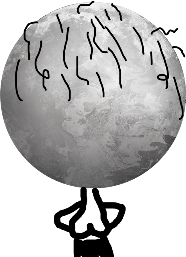 Bad Moon Mooning - Monochrome - Free Transparent PNG Download - PNGkey