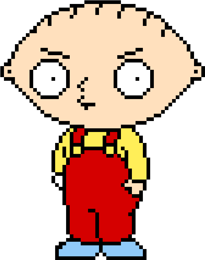Download Stewie Griffin - Family Guy Perler Beads PNG Image with No ...