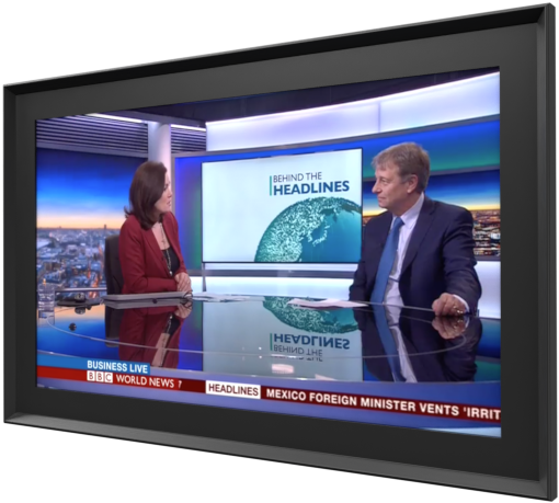 Hand-crafted Classic Wood Tv Frame - Led-backlit Lcd Display - Free ...