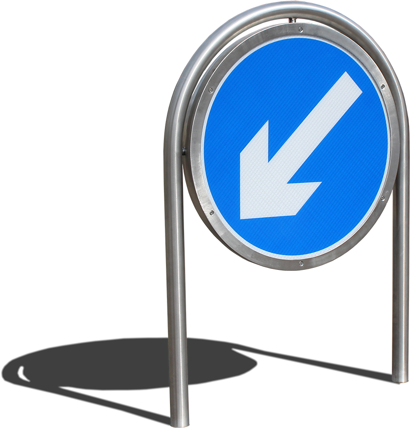 Download Hoop Led Traffic Bollard - Stainless Steel Sign Hoops PNG ...