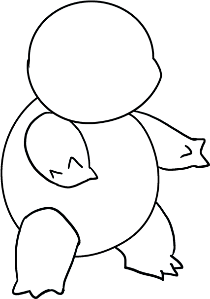 Download 680 X 678 4 - Squirtle Drawing Guide Outline PNG Image with No ...