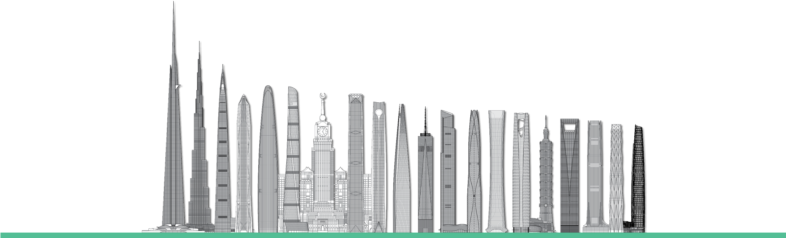 100 Tallest Buildings - Tower Block - Free Transparent PNG Download ...