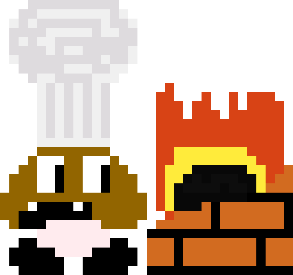 Download Cooking With Goomba - Pixel Goomba Transparent PNG Image with ...