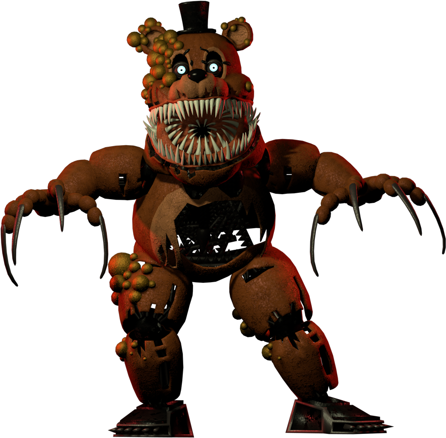 Twisted Freddy - Fnaf Twisted Freddy Full Body - Free Transparent PNG ...
