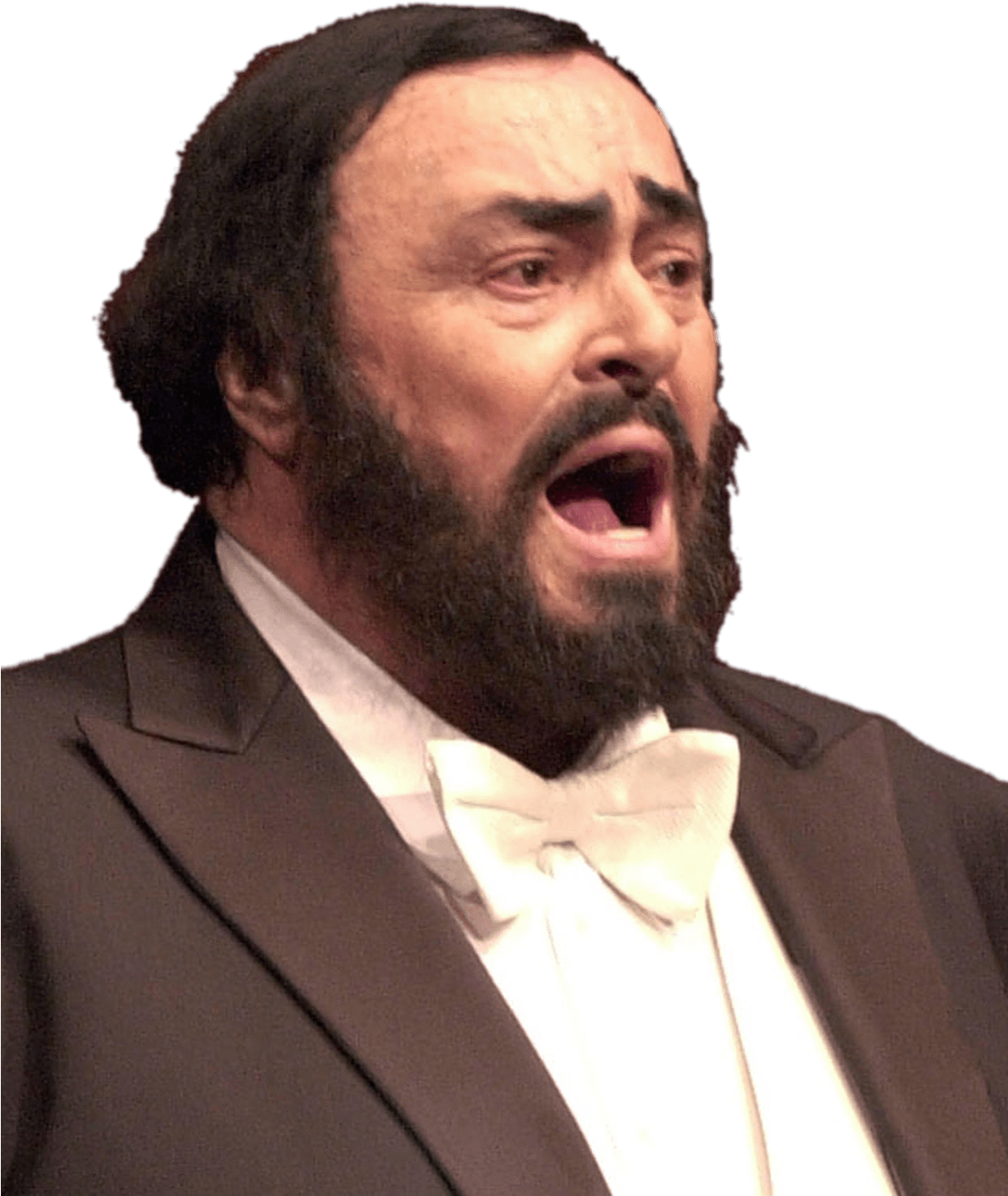 Download Luciano Pavarotti Singing - Luciano Pavarotti PNG Image with ...