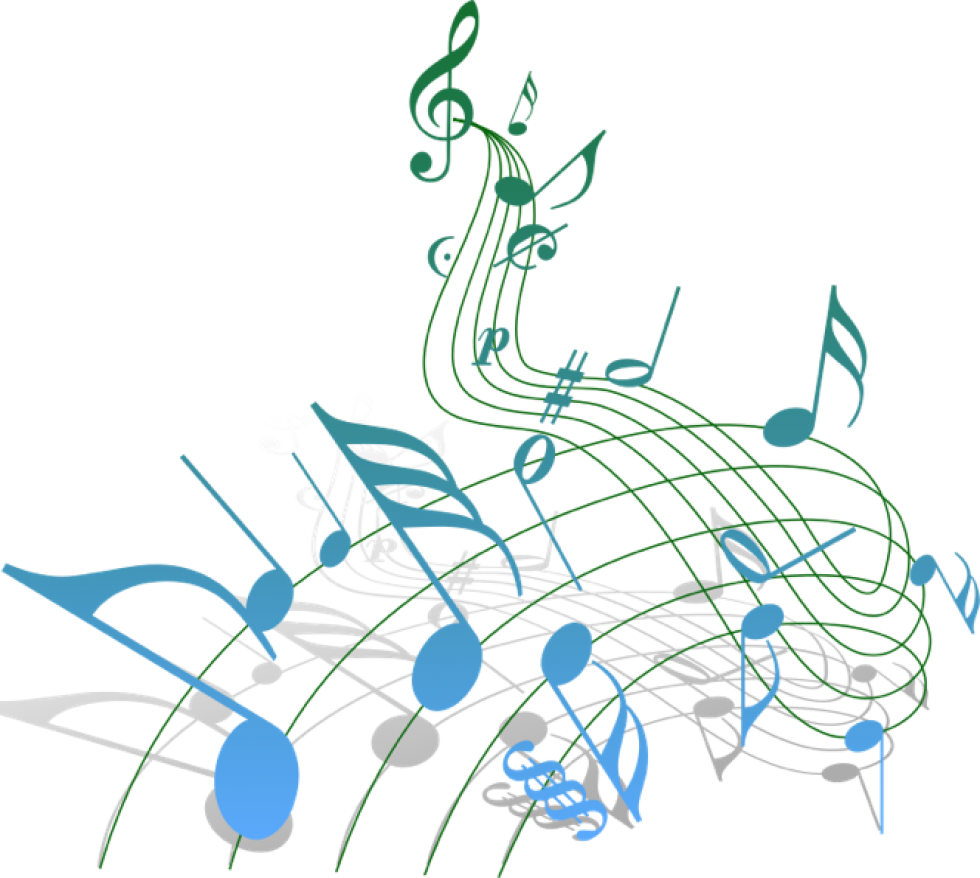 Free Colourful Musical Notes Png - Blue And Green Music Notes - Free ...