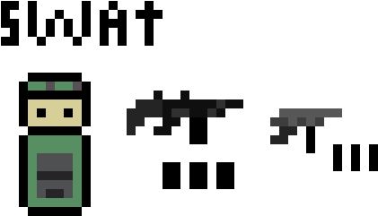 Swat - Pixel Art - Free Transparent PNG Download - PNGkey