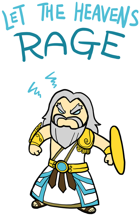 Smite Etiquette - Zeus Chibi - Free Transparent PNG Download - PNGkey