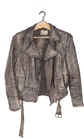 Drawing Jackets Part Leather - Leather Jacket Drawing - Free ...