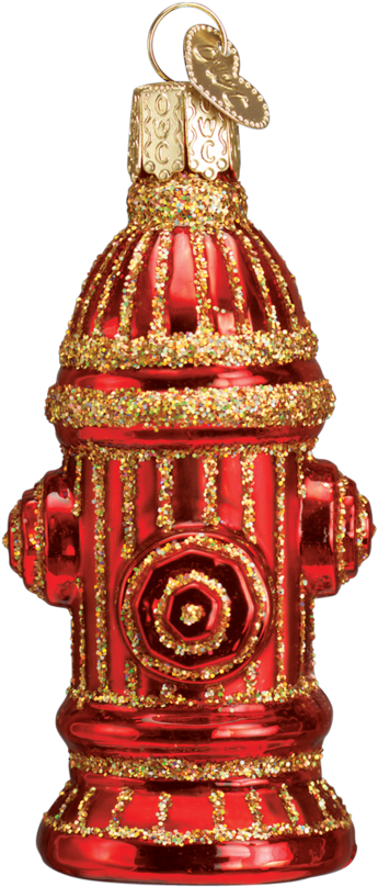 Download Old World Christmas Fire Hydrant Glass Ornament 36038 PNG ...