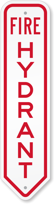 Fire Hydrant Sign - Carmine - Free Transparent PNG Download - PNGkey