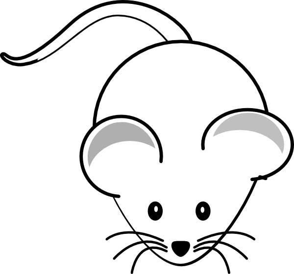 Download Small - White Mouse Black Background PNG Image with No ...