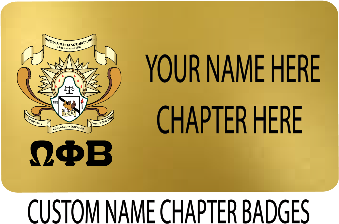 Omega Phi Beta - Omega Phi Beta Crest - Free Transparent PNG Download ...