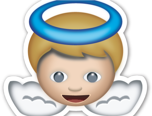 Emoji Clipart Angel - Emoticon Angel Whatsapp - Free Transparent PNG ...