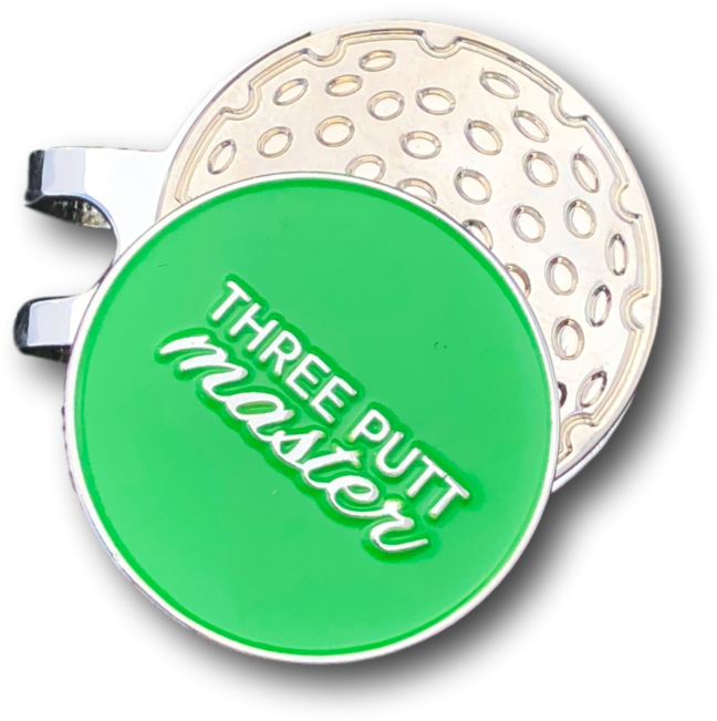Three Putt Master Hat Clip W/ Ball Marker - Emblem - Free Transparent ...