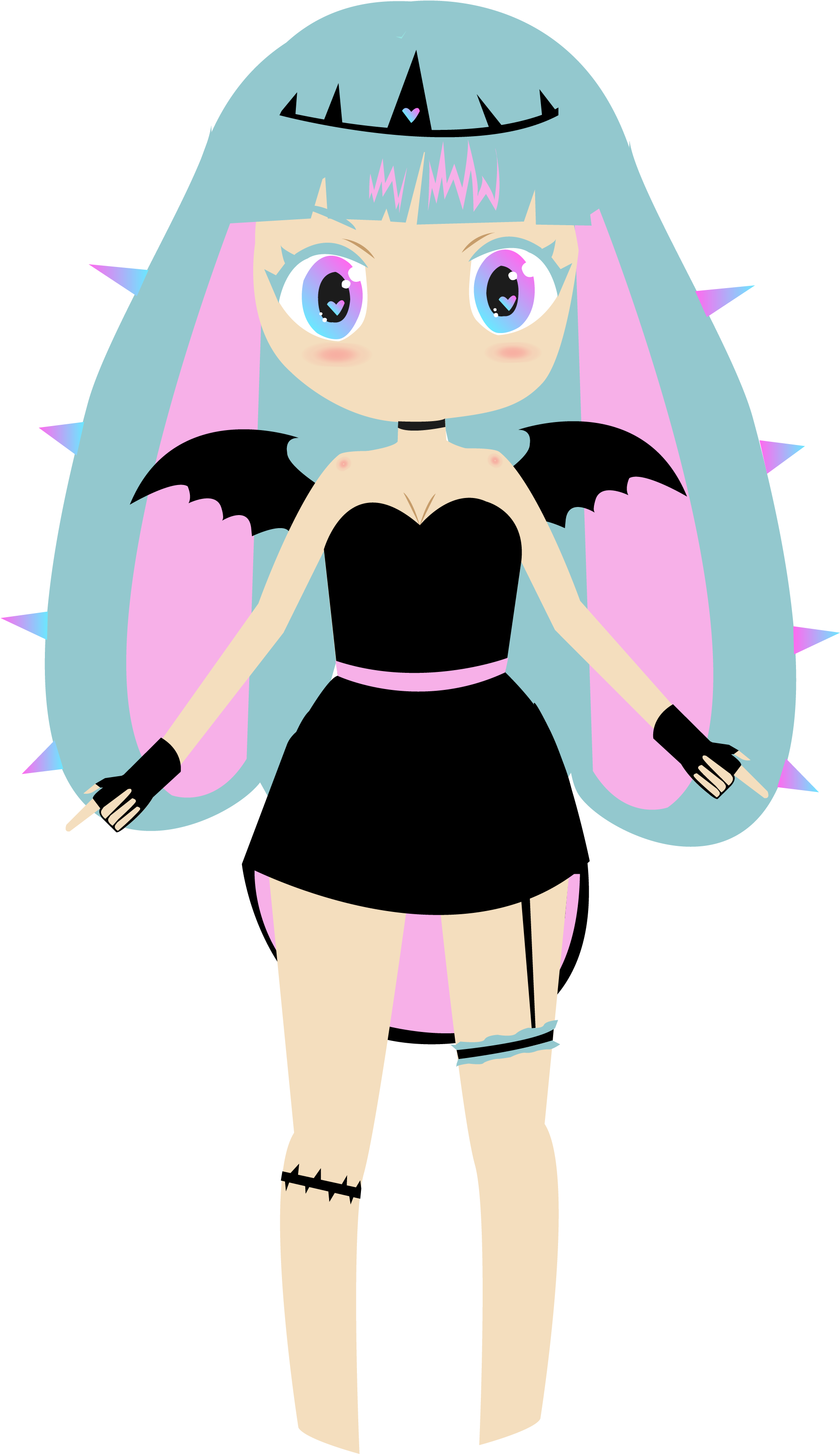 The Pastel Goth Bunny - Cartoon - Free Transparent PNG Download - PNGkey