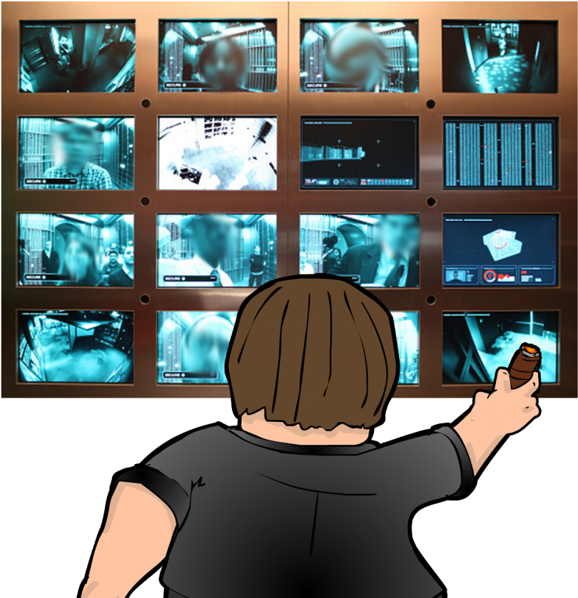 Download Richard Monitor - Wall Of Security Monitors PNG Image with No ...