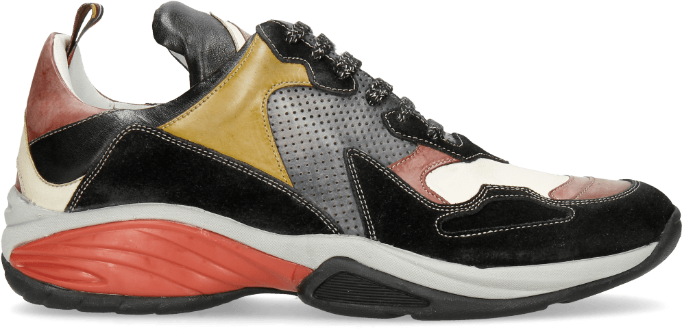 Download Sneakers Kobe 1 Suede Pattini Black Ruby White Sol - Cross ...