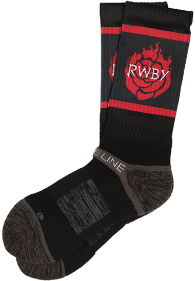 Download Rwby Logo Strideline Socks - Ruby Rose PNG Image with No ...