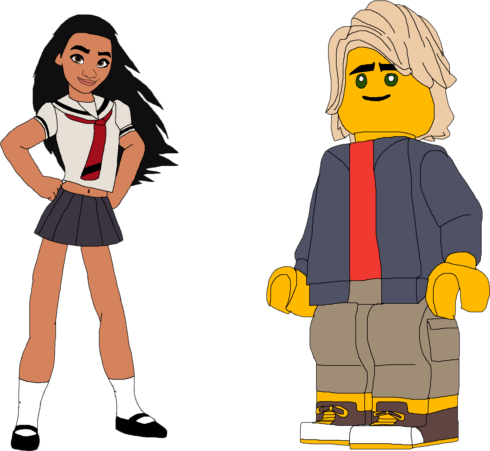 Download Moana And Lloyd As Sakura And Hiro - Hiro And Sakura PNG Image ...