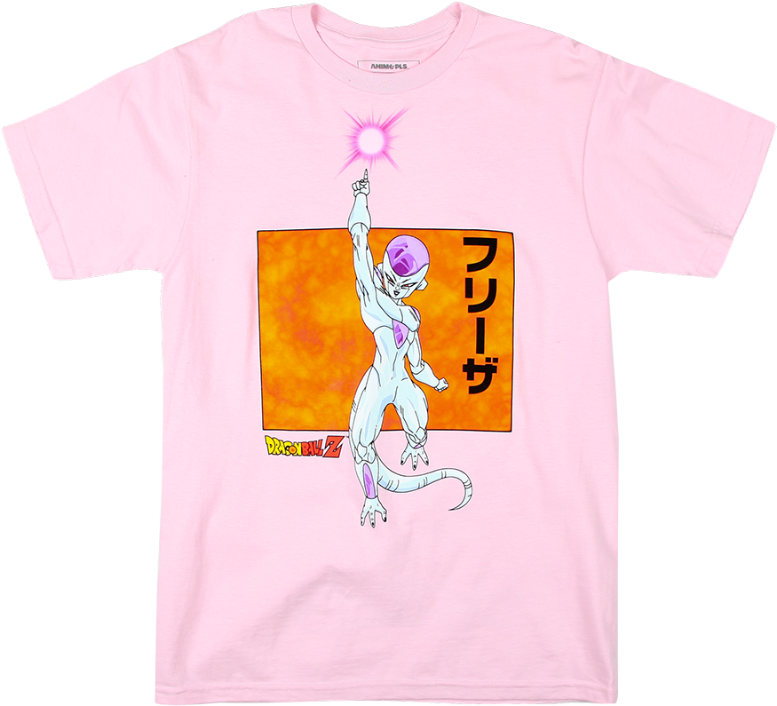 Download Dragon Ball Z Frieza Pink Tee - Cartoon PNG Image with No ...