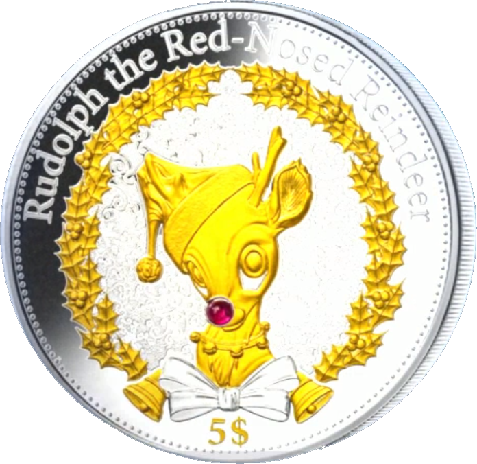 Download Christmas Islands 2015 Rudolph The Reindeer Proof Silver ...