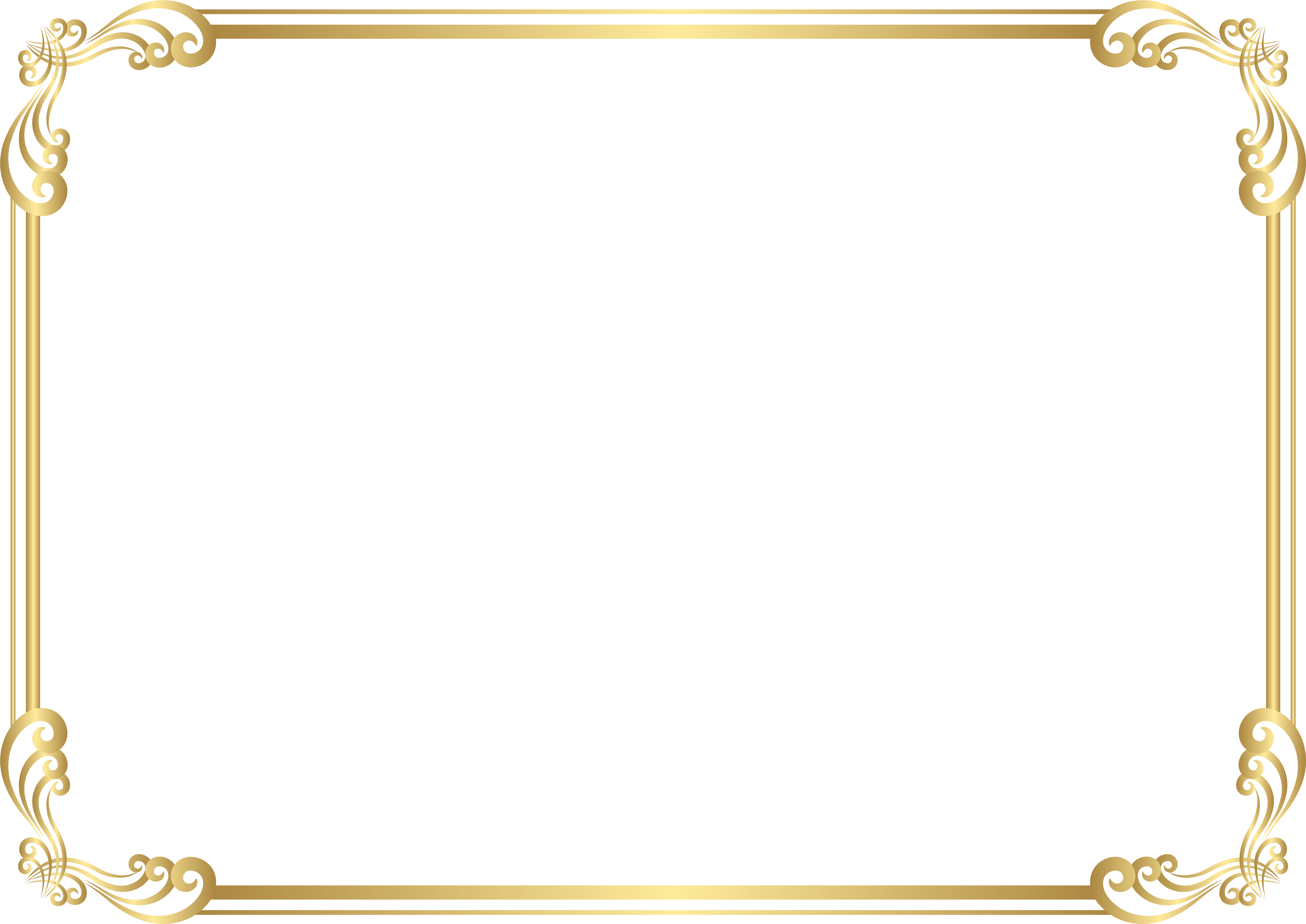 Gold Frame Border Clip Art Gold Frame Border Clip Art