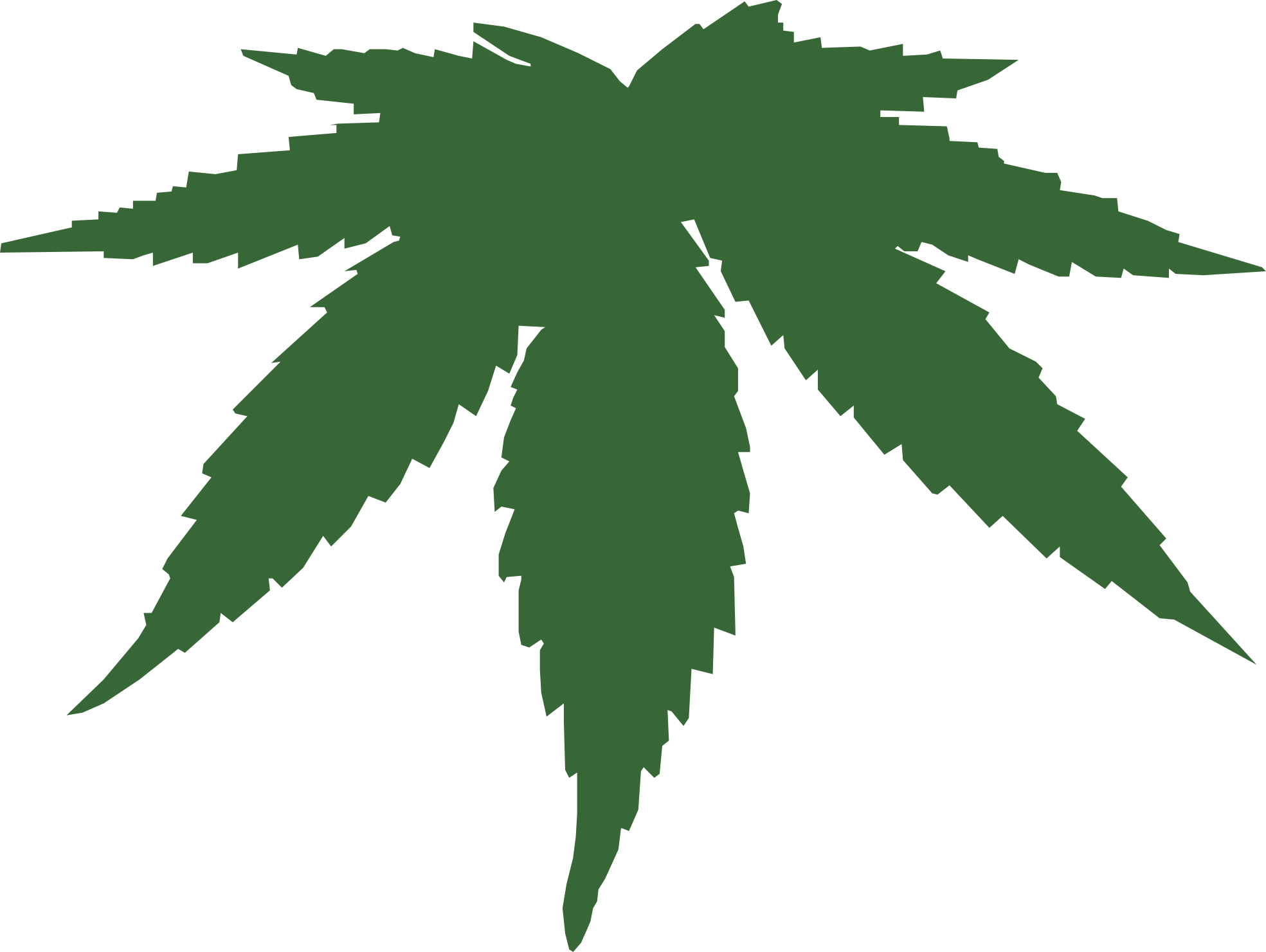 Download 1 - Weed Leaf Transparent Background PNG Image with No ...
