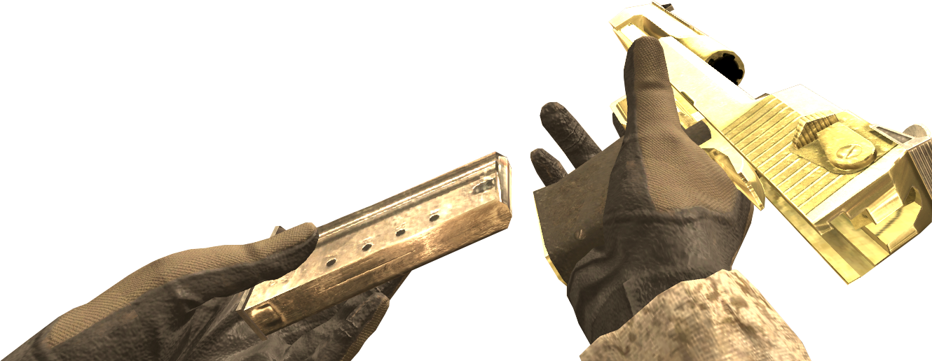 Download Gold Desert Eagle - Gold Desert Eagle Cod PNG Image with No ...