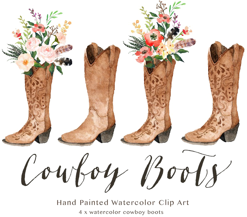 Cowboy Boot Transparent Image - Cowgirl Boots Clipart - Free ...