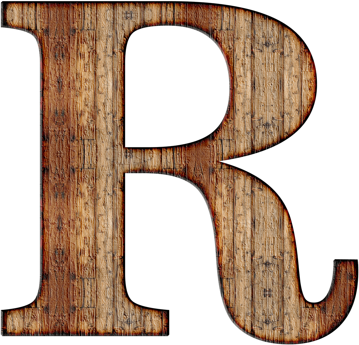 Wooden Capital Letter R Png Photos Png - English Letter R And N - Free ...