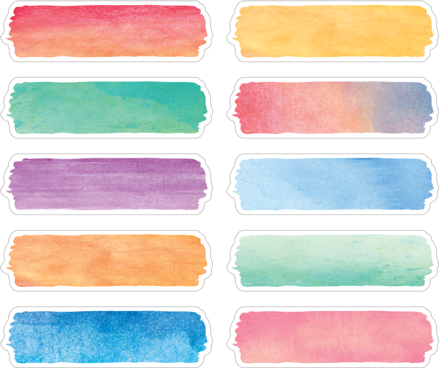 Tcr20873 Watercolor Labels Image - Watercolor Painting - Free ...