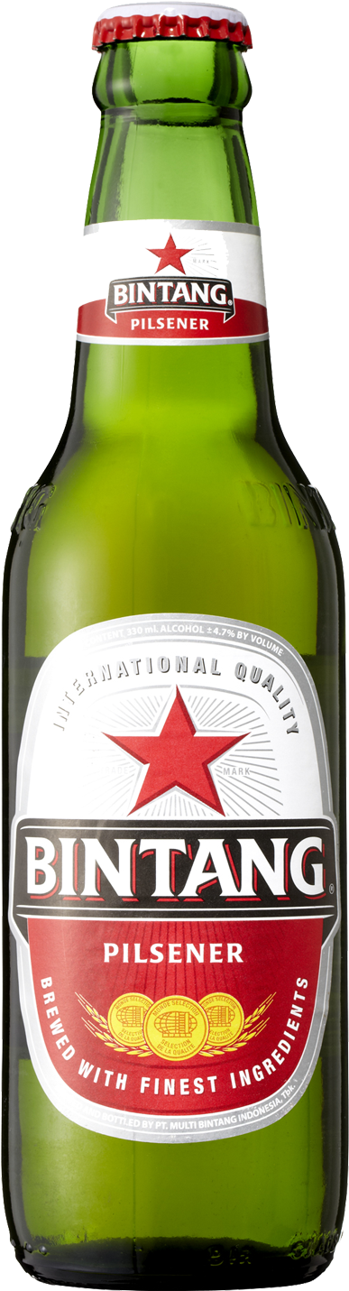 Bintang Pilsener Bottles 330ml - Bintang 330ml - Free Transparent PNG ...