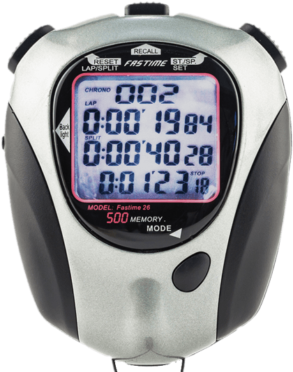 Stopwatch With 500 Lap Memory, Data Download To Pc - Fastime Stopwatch ...