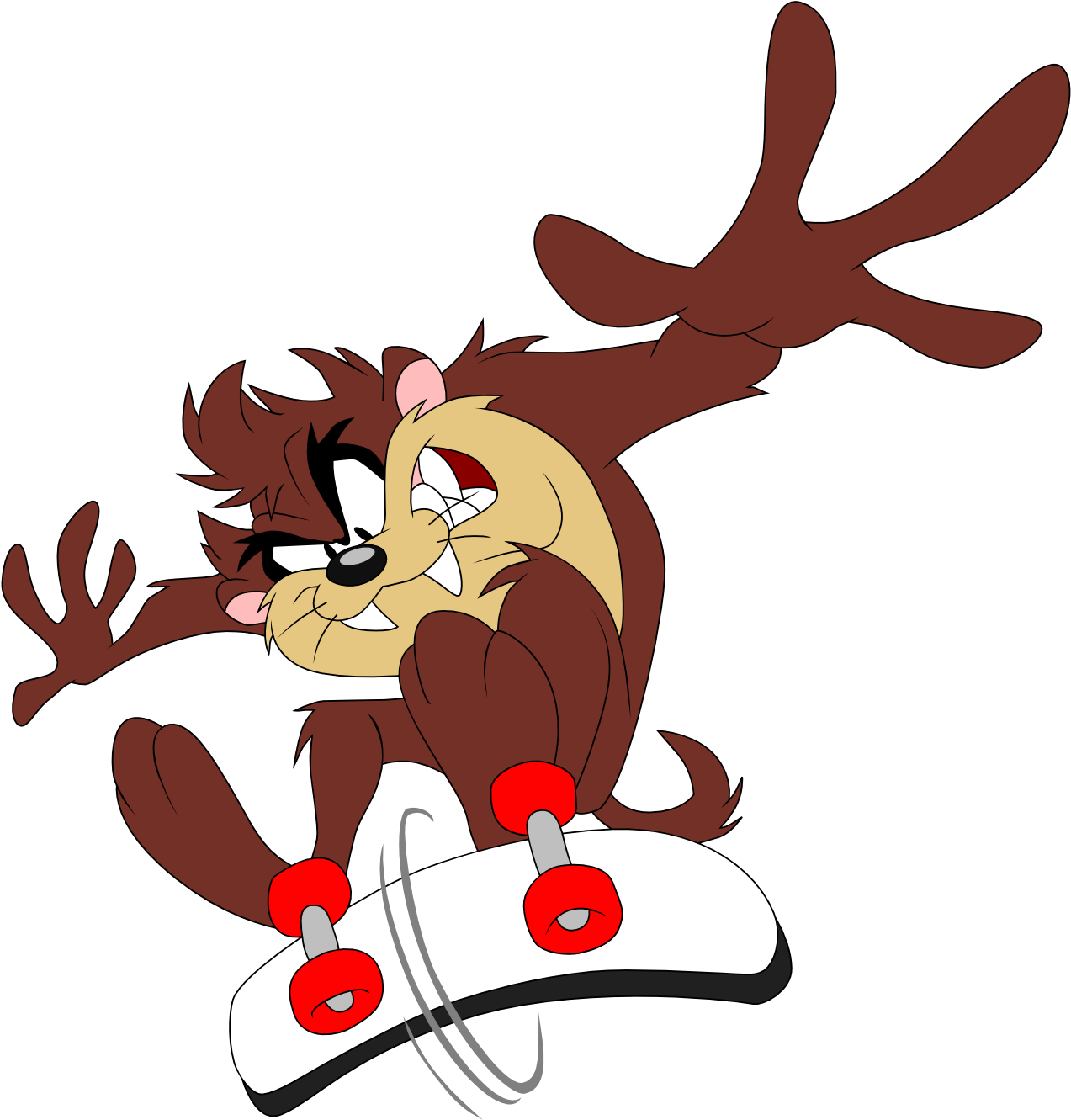 Taz Mania Logo - Taz Skateboard - Free Transparent PNG Download - PNGkey