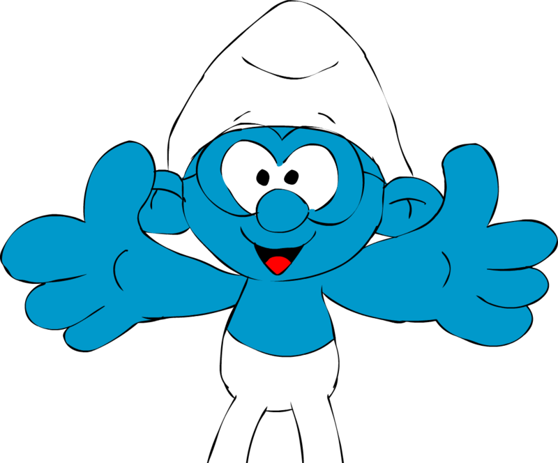 Download Brainy Smurf Png Image - Smurfs Hug Cartoon PNG Image with No ...