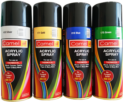 Camel Spray Paint 5 Items - Camlin Acrylic Spray Paint - Free ...