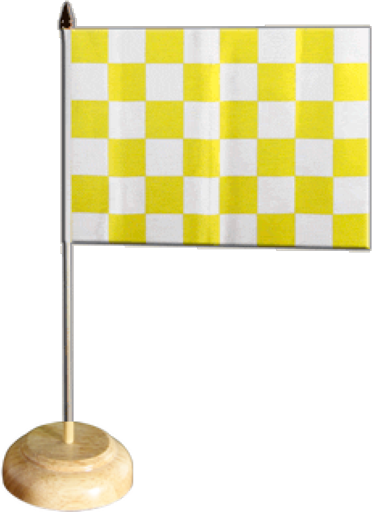 Download Checkered Yellow-white Table Flag - Flag PNG Image with No ...