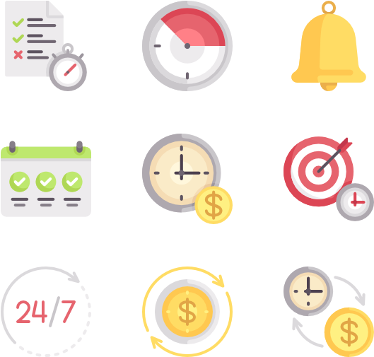 Time Management - Plan Latest Vector Icon - Free Transparent PNG ...