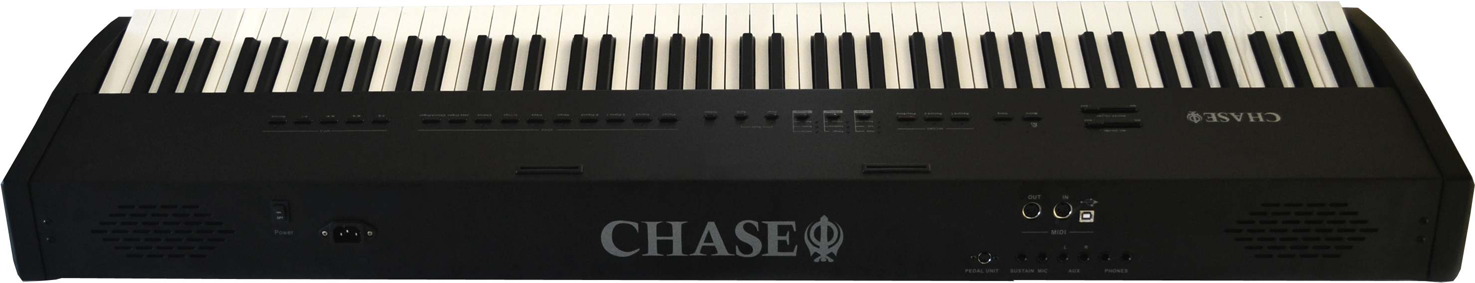 Download Chase Digital Piano P55 Back Panel - Piano Keyboard From Back ...