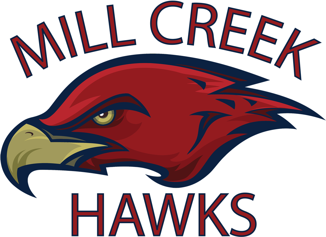 Mill Creek Hawks With Hawk Head Logo Png Mill Creek - Punching Darts ...