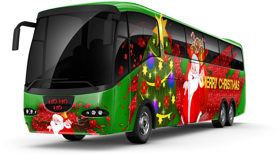 Download Christmas Bus Transparent PNG Image with No Background ...