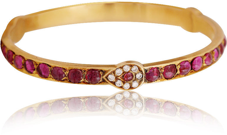 Download Vintage Ruby Gold Bangle - Bangle PNG Image with No Background - PNGkey.com