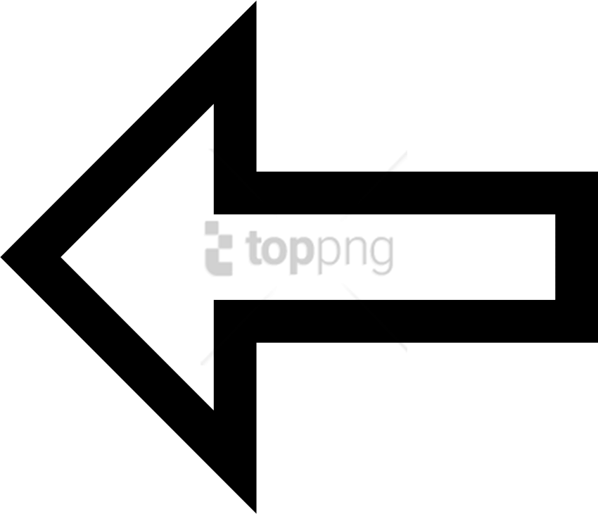Download Free Png White Arrow Pointing Left Png Image With Transparent ...