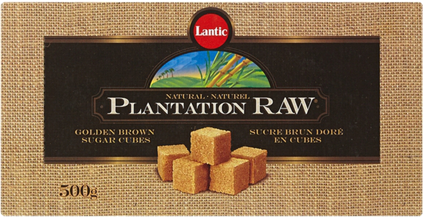 Download Lantic Plantation Raw Brown Sugar Cubes - Label PNG Image with ...