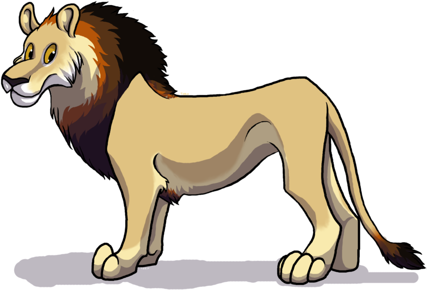 Cartoon Lion By Tirrih On Clipart Library - Masai Lion - Free ...